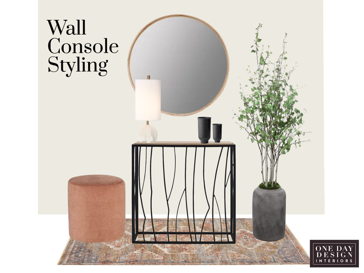 Designer Tips: Console Table Styling - One Day Design