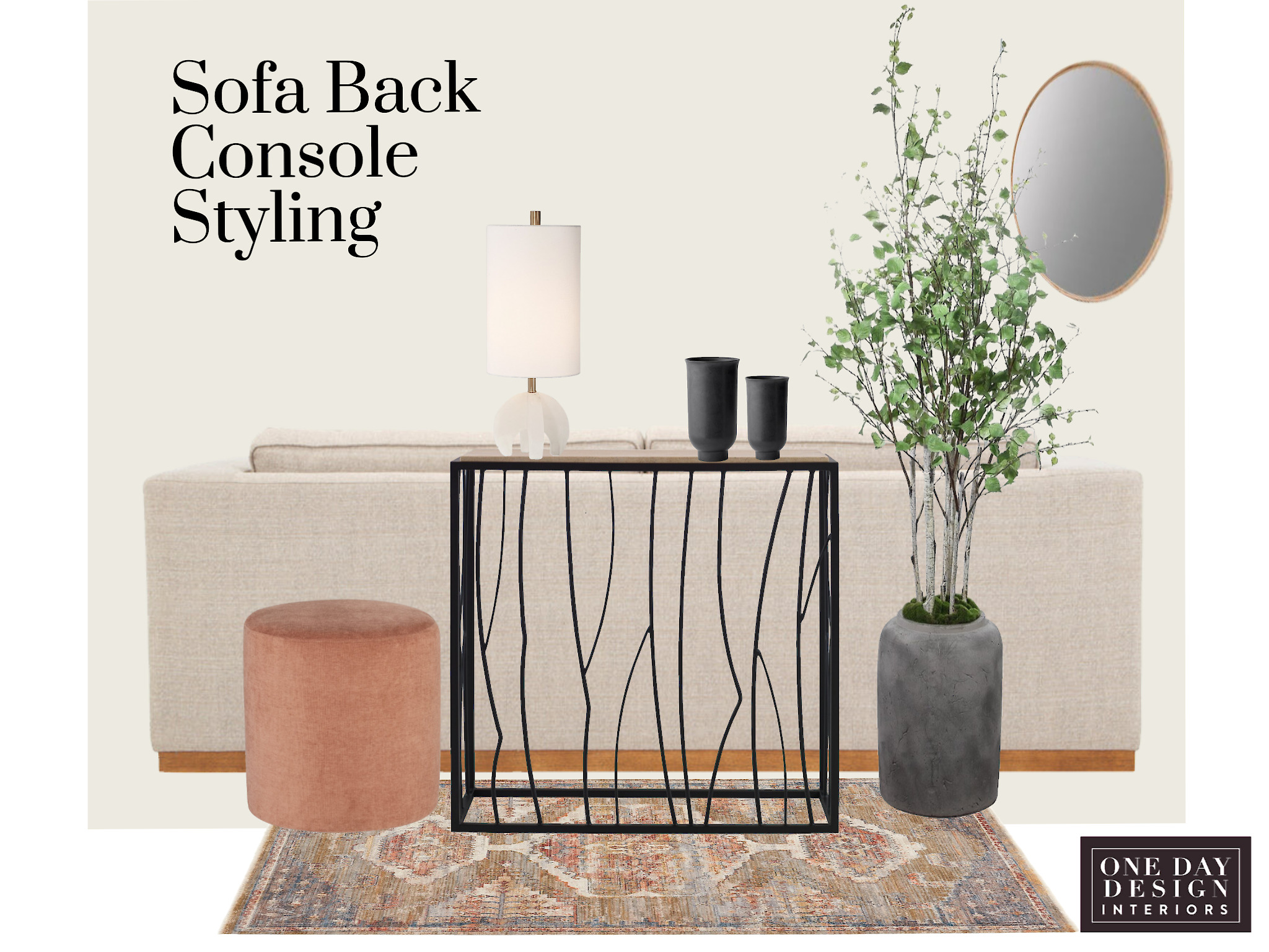 Designer Tips: Console Table Styling - One Day Design
