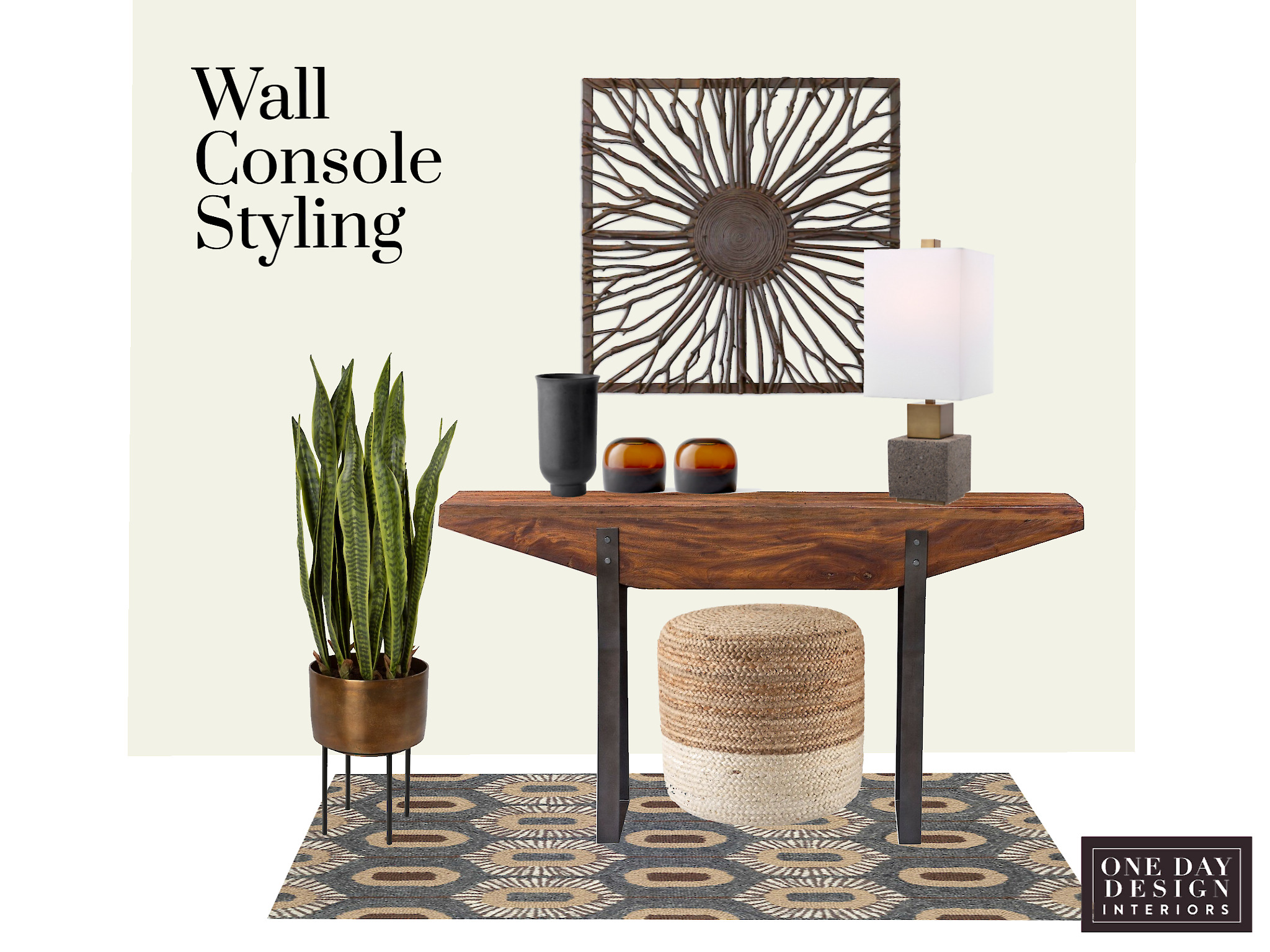 Designer Tips: Console Table Styling - One Day Design