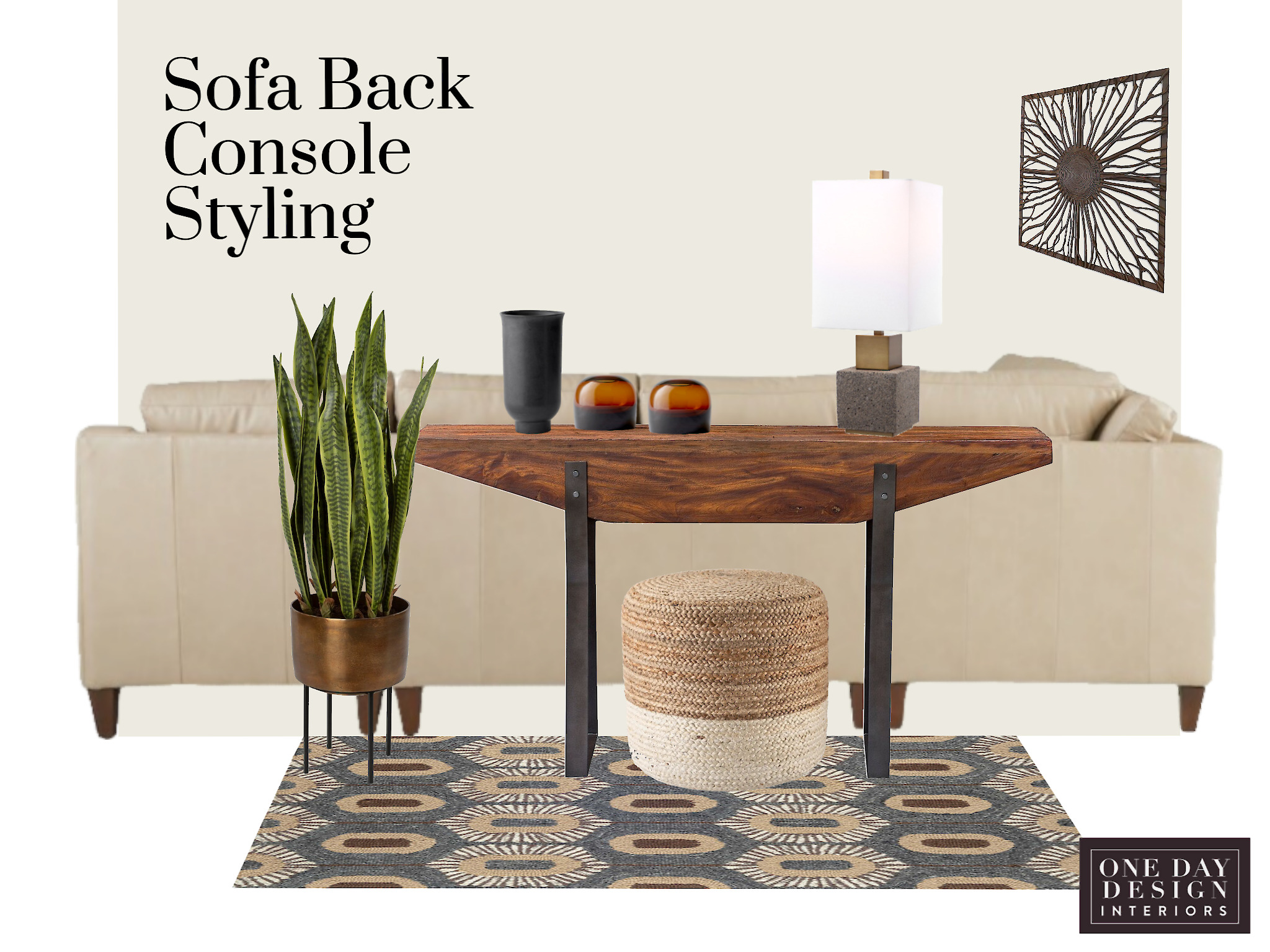 Designer Tips: Console Table Styling - One Day Design