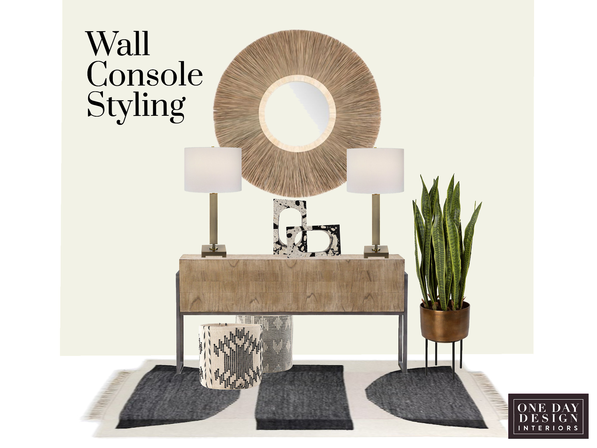 Designer Tips: Console Table Styling - One Day Design
