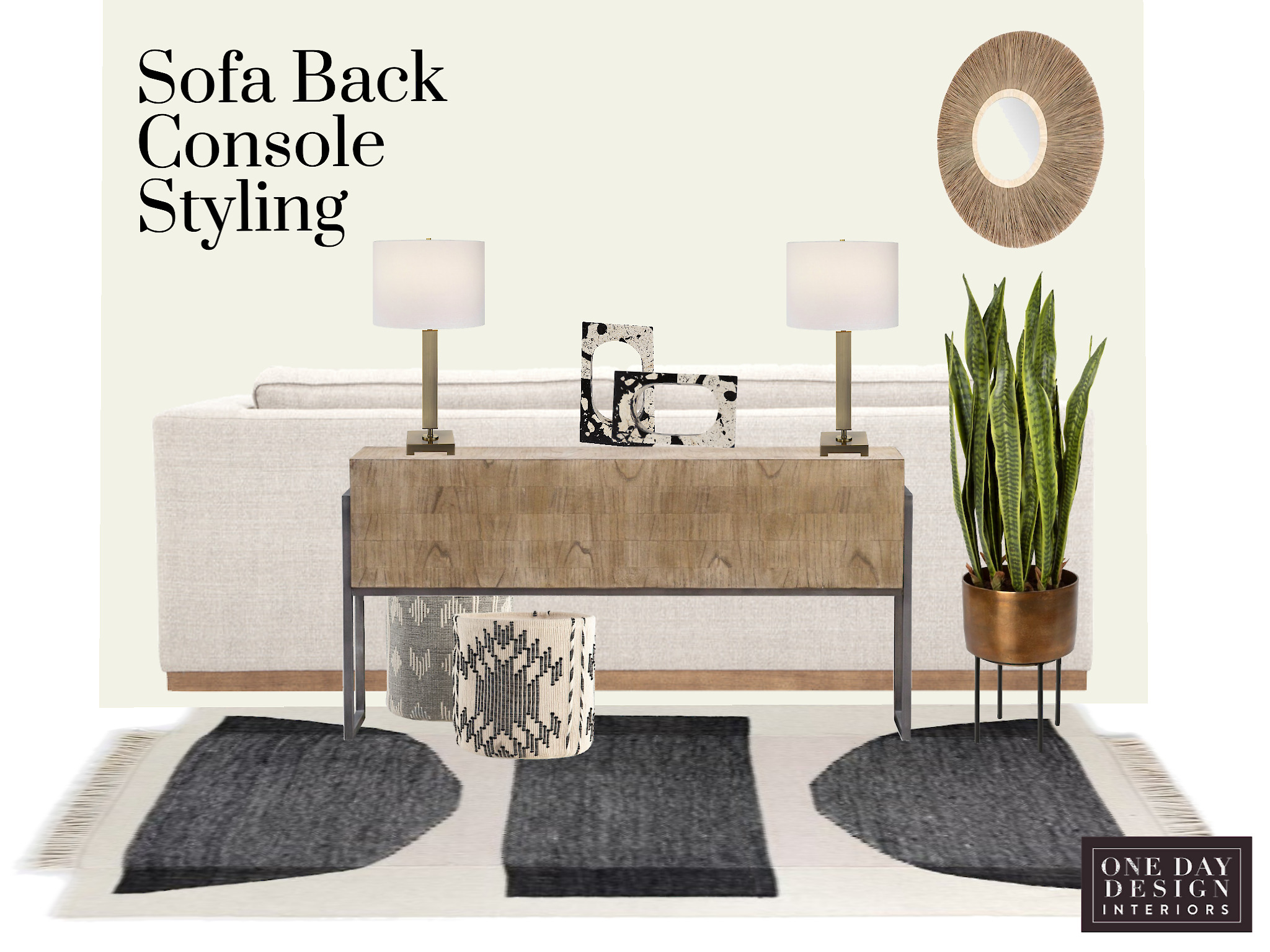 Designer Tips: Console Table Styling - One Day Design